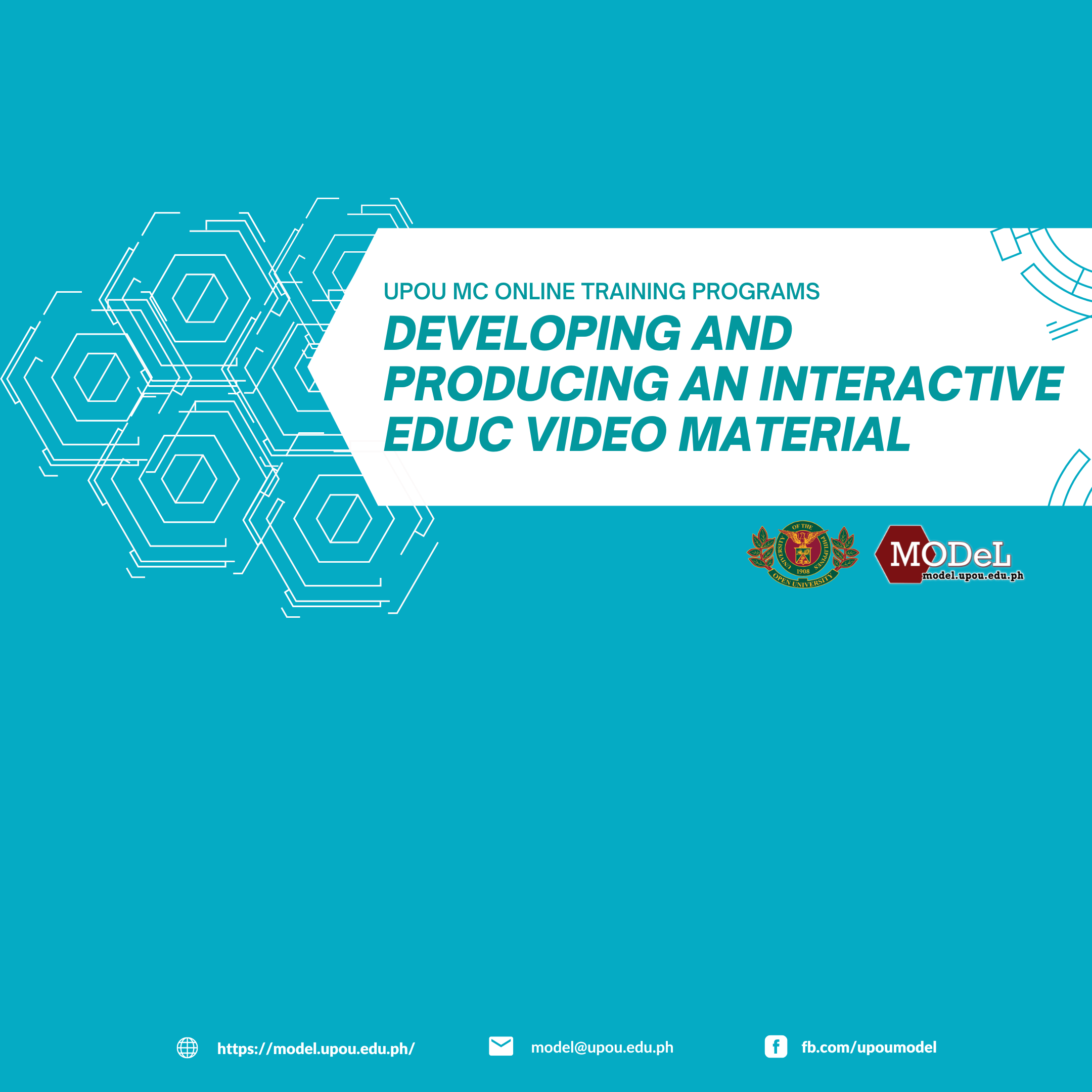 UPOU MODeL: UPOU Multimedia Center Online Training Programs